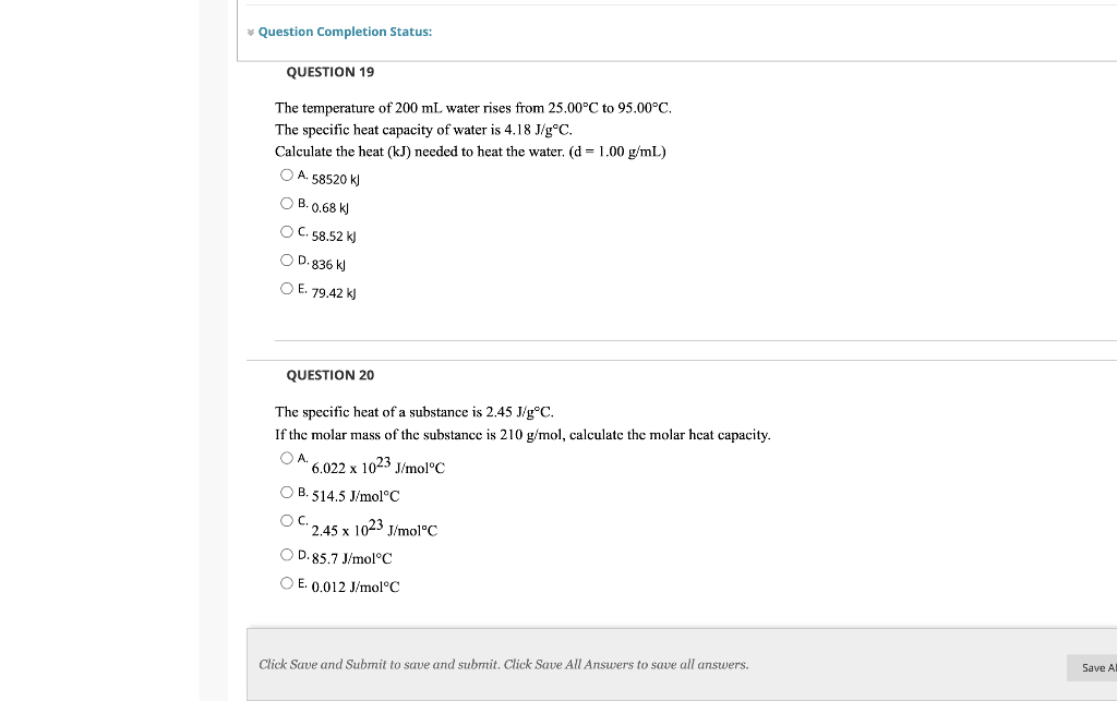 Solved Question Completion Status: QUESTION 19 The | Chegg.com