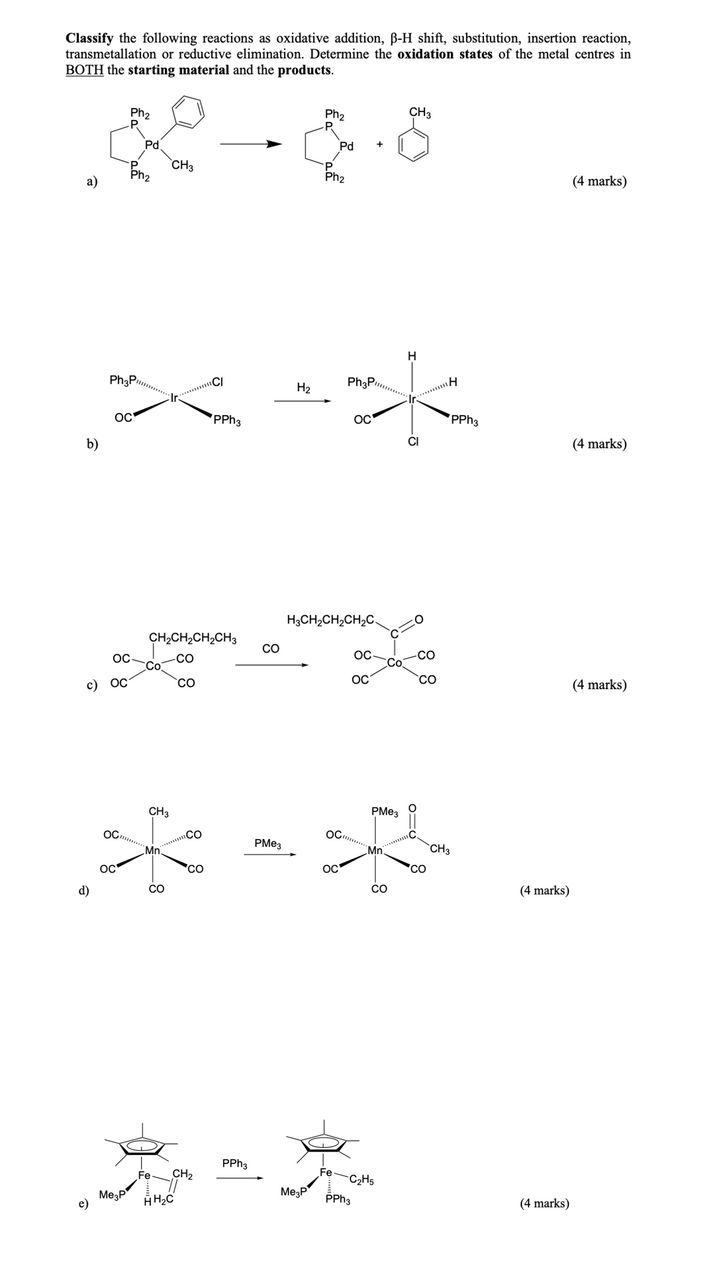 Solved Classify the following reactions as oxidative | Chegg.com
