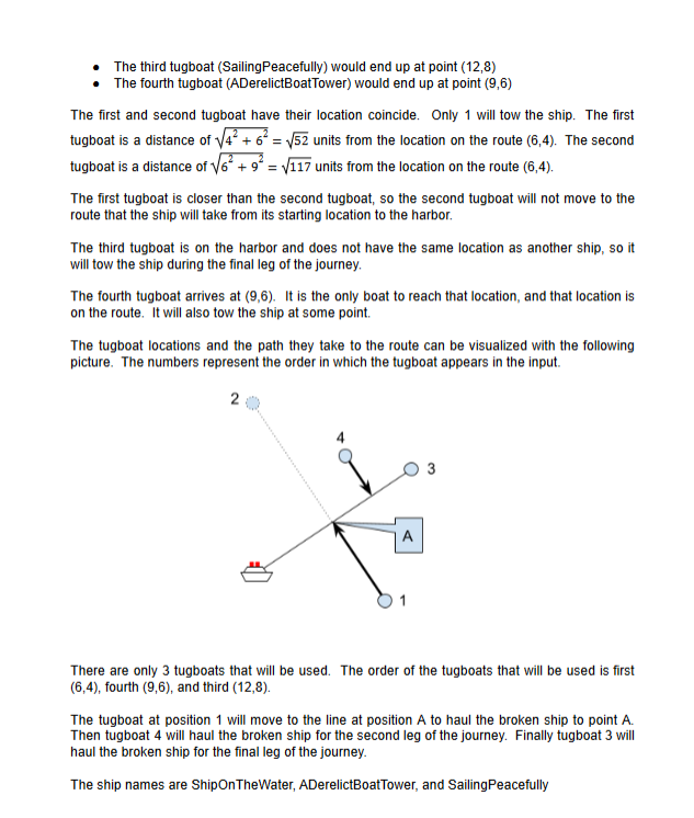 Solved Tugboat Troubles Objective Give practice with sorting | Chegg.com