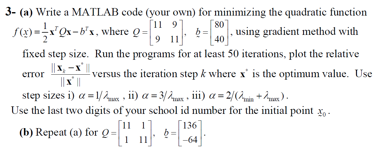 Solved a 9 2 . 9 40 || SK 3- (a) Write a MATLAB code (your | Chegg.com