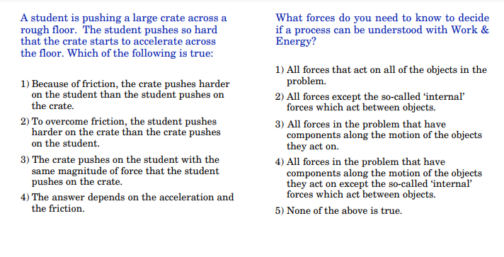 Solved A student is pushing a large crate across a rough | Chegg.com