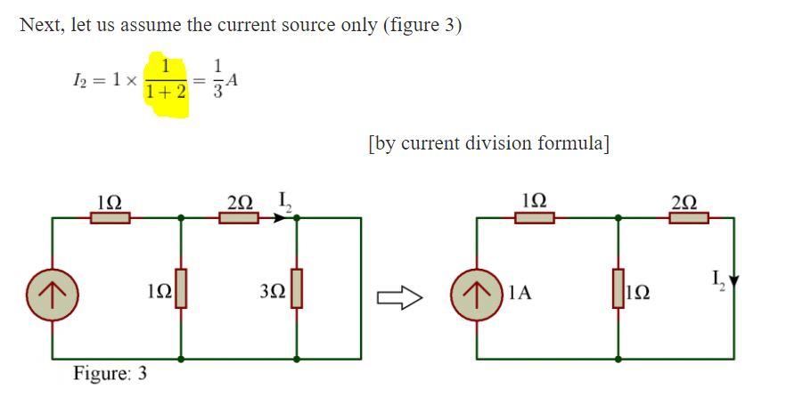 Solved Next, let us assume the current source only (figure | Chegg.com