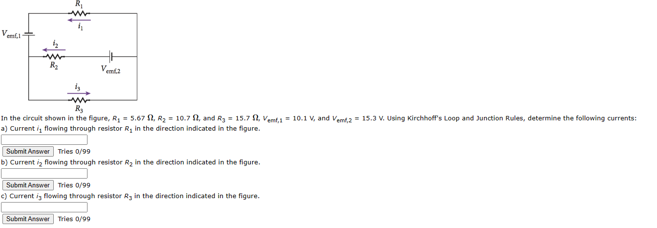 Solved a) Current i1 flowing through resistor R1 in the | Chegg.com