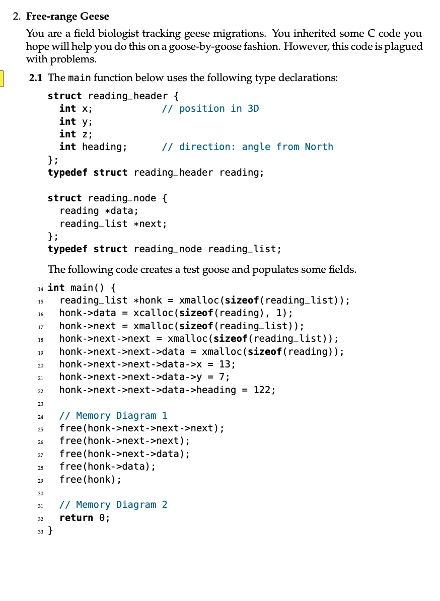 Free-range Geese You are a field biologist tracking | Chegg.com