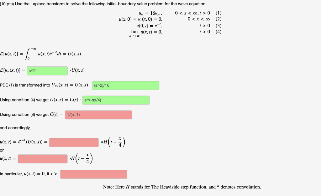 Solved (10 pts) Use the Laplace transform to solve the | Chegg.com