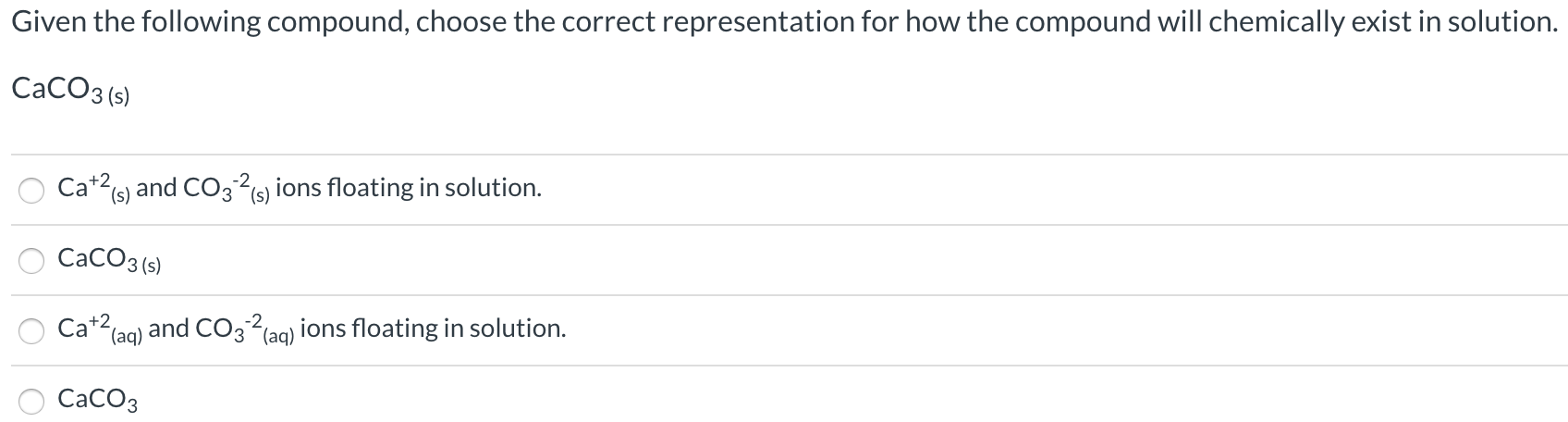 Solved Given the following compound, choose the correct | Chegg.com