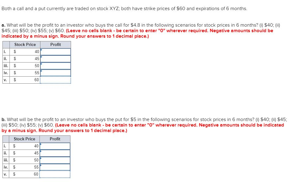 Solved Both a call and a put currently are traded on stock | Chegg.com