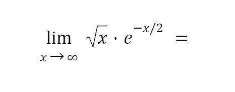 Solved limx→∞x⋅e−x/2= | Chegg.com