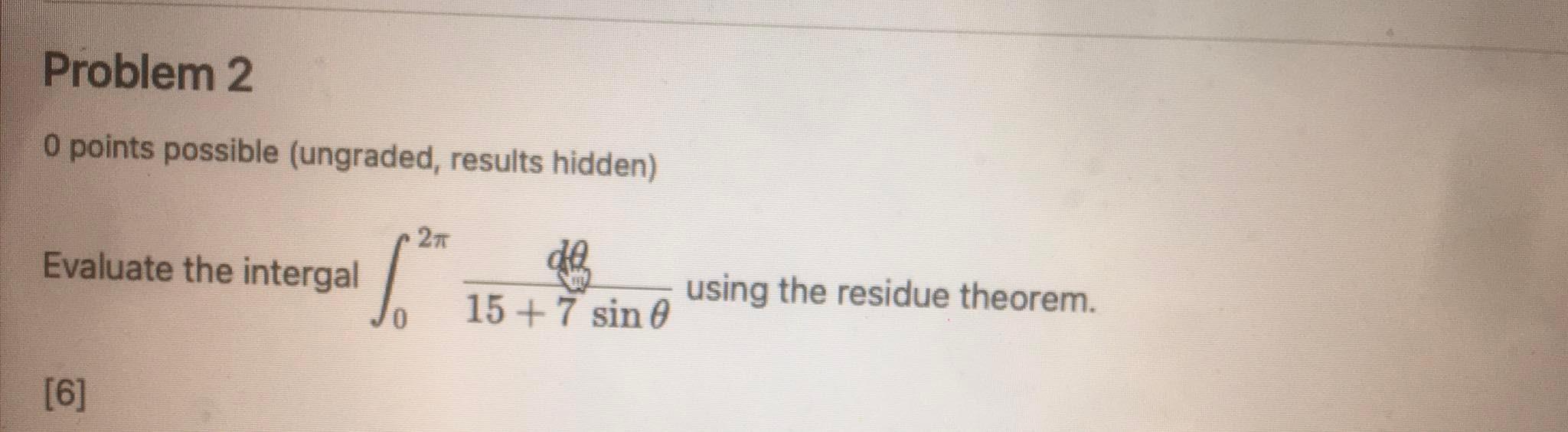 Solved Problem 2 O points possible (ungraded, results | Chegg.com