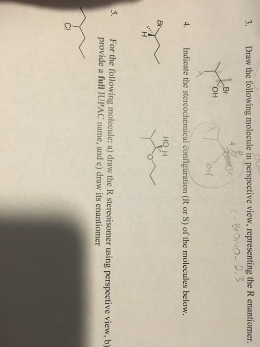 Solved 3. Draw the following molecule in perspective view, | Chegg.com