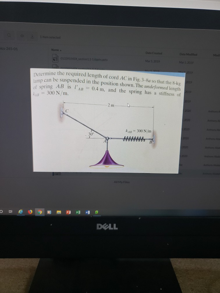 Solved litem selected nies-265-01 Name a Date Created Date | Chegg.com