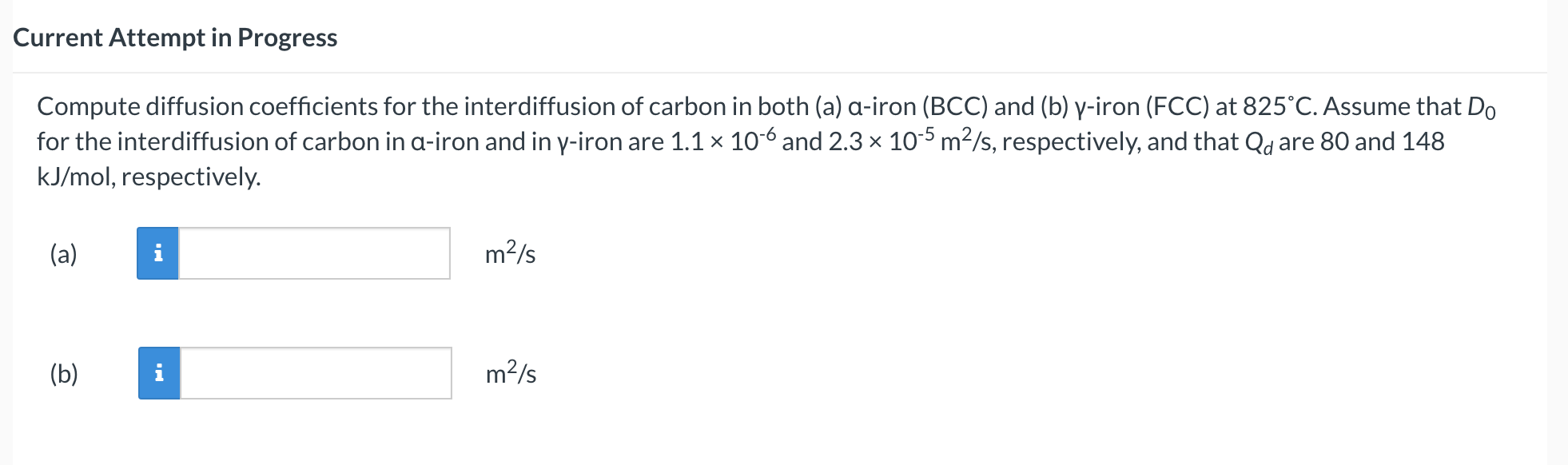 Solved Compute diffusion coefficients for the interdiffusion | Chegg.com Solved Compute diffusion coefficients for the interdiffusion | Chegg.com