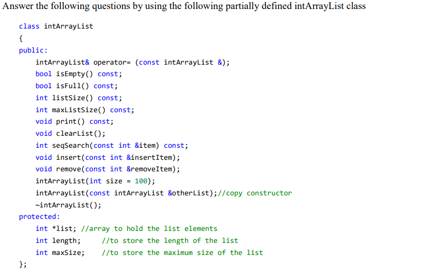 Solved Answer the following questions by using the following | Chegg.com