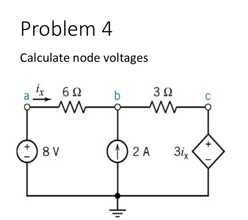 Solved Calculate node voltages | Chegg.com
