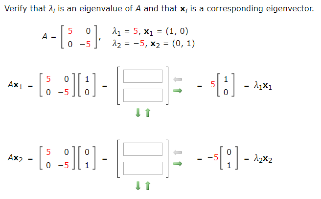 Solved Verify that 사 is an eigenvalue of A and that xi is a | Chegg.com