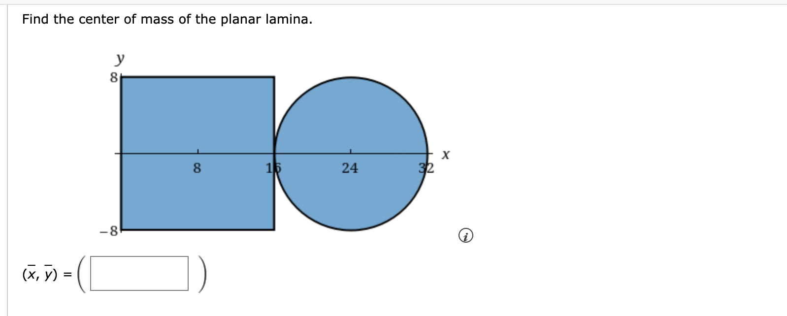 Solved Find the center of mass of the planar | Chegg.com