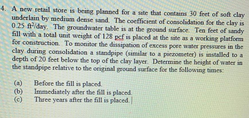 Solved Thank you very much. Book used: Geotechnical | Chegg.com