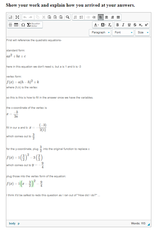 Solved Could someone please double check my work and correct | Chegg.com