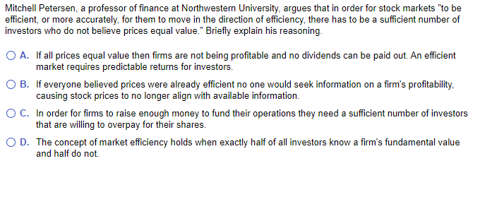 Solved In early 2020 , a columnist for the Wall Street | Chegg.com