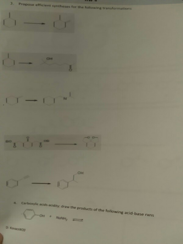 3. Propose efficient syntheses for the following | Chegg.com 3. Propose efficient syntheses for the following | Chegg.com