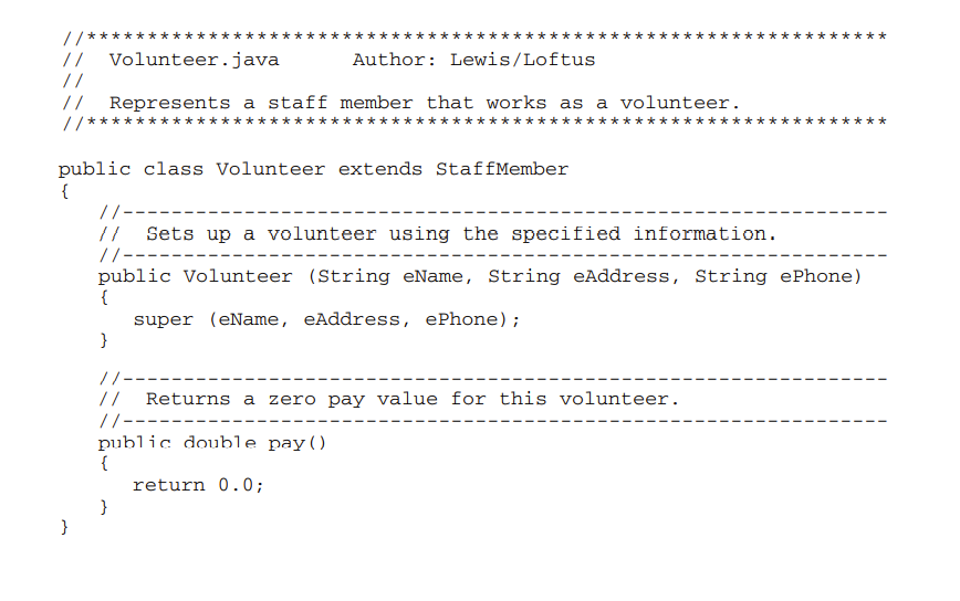 Solved Commissionjava Staff Member.java Hourly.jave Outline | Chegg.com