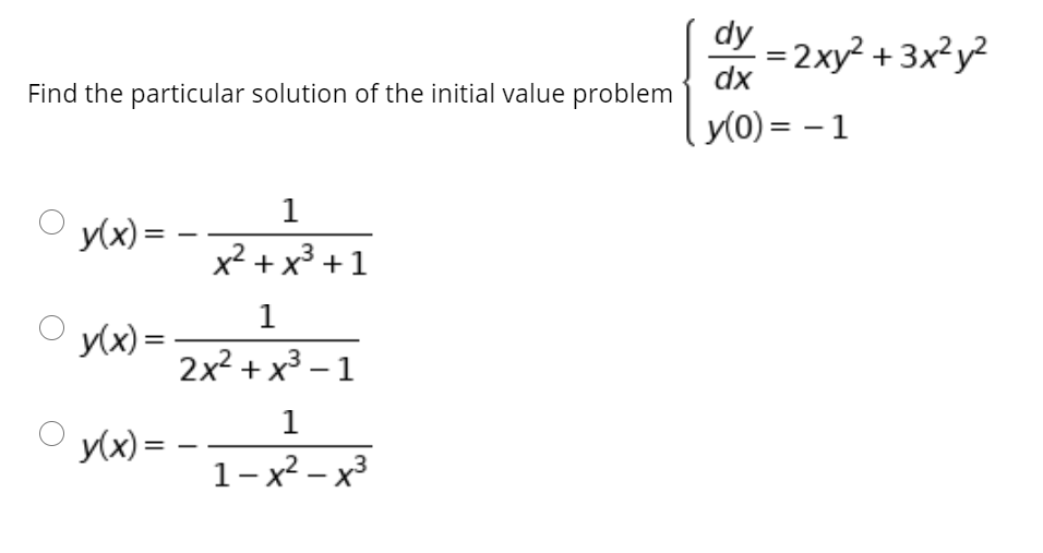 Solved Find the particular solution of the initial | Chegg.com