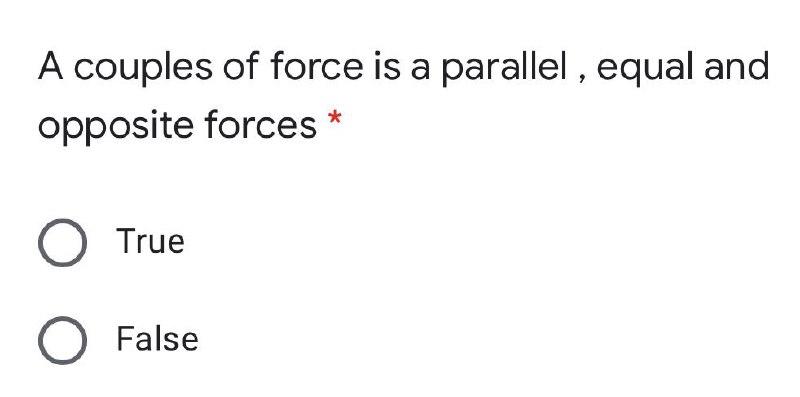 Solved A couples of force is a parallel , equal and opposite | Chegg.com