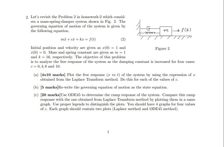 Solved 2. Let's revisit the Problem 2 in homework-2 which | Chegg.com