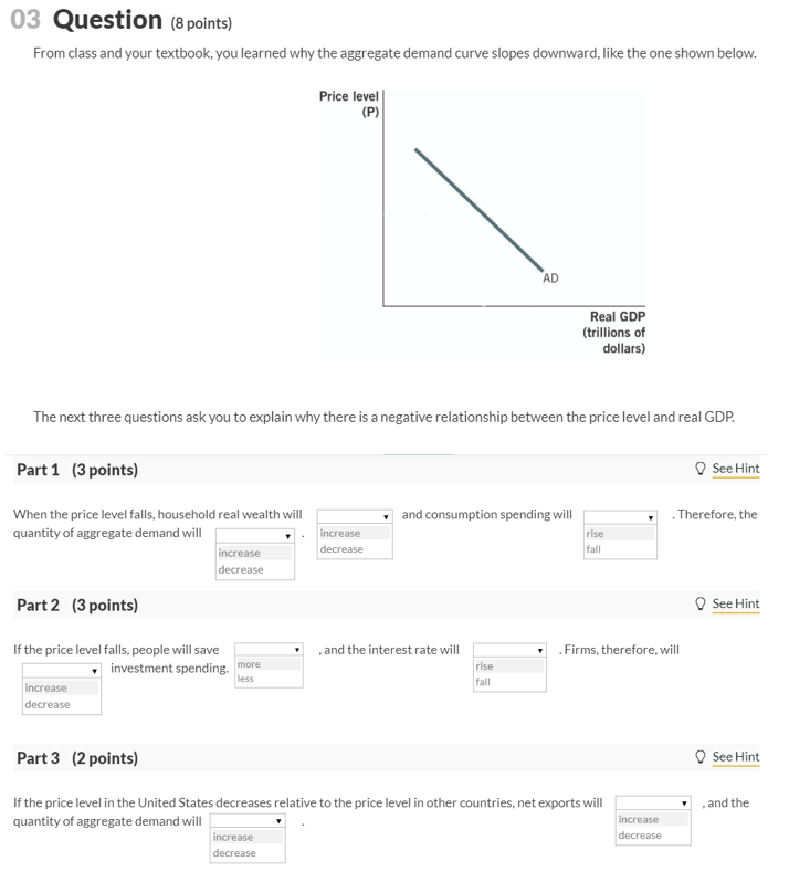 Solved 03 Question (8 points) From class and your textbook, | Chegg.com