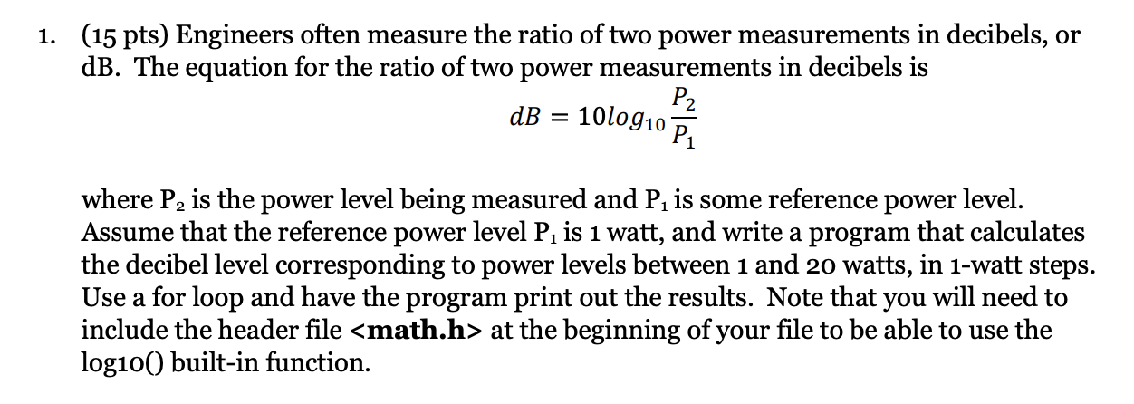 Solved 1. (15 pts) Engineers often measure the ratio of two | Chegg.com