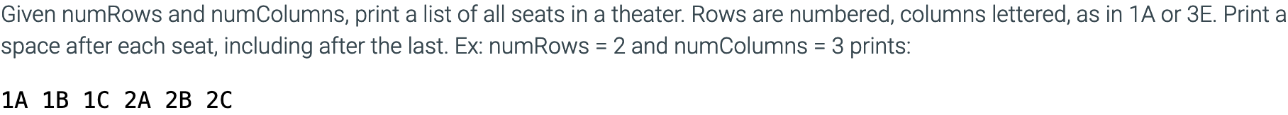 Solved Print numbers 0,1,2,…, userNum as shown, with each | Chegg.com