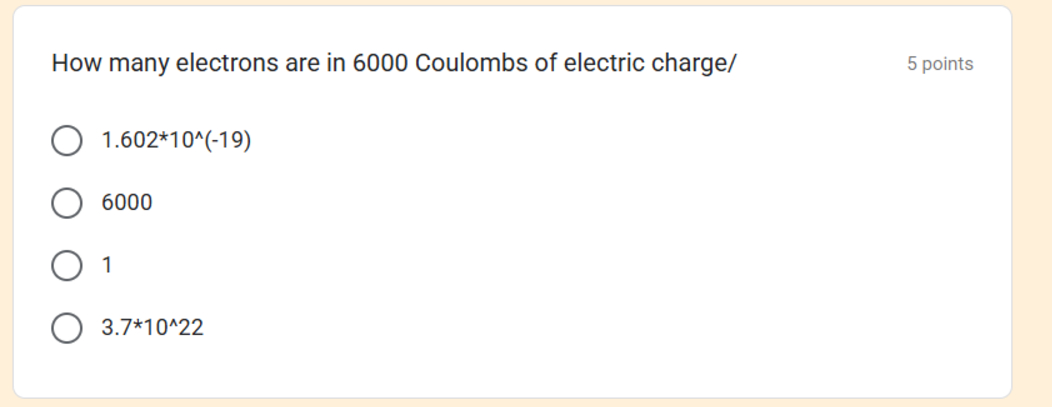 Solved How many electrons are in 6000 ﻿Coulombs of ﻿electric | Chegg.com