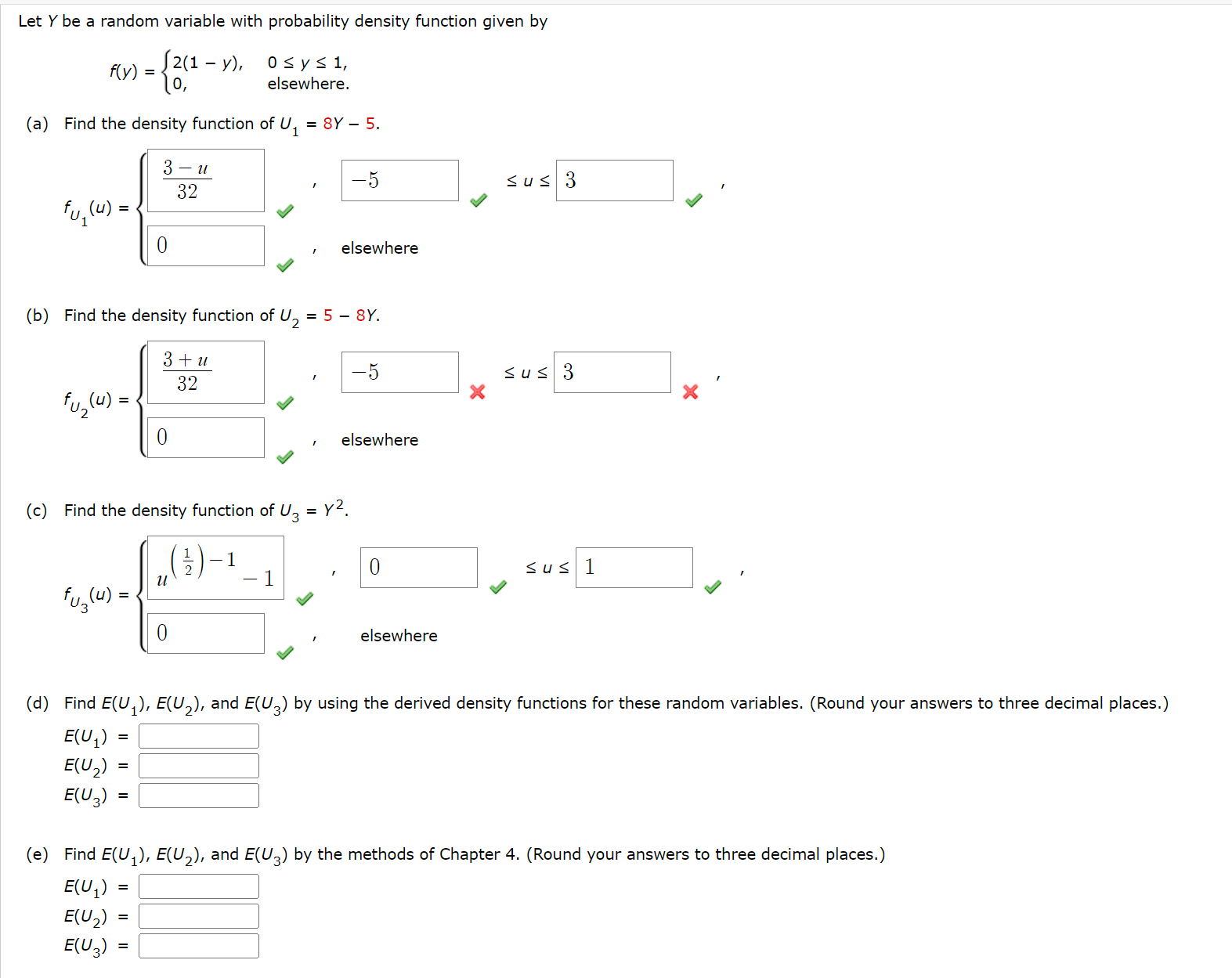 Let Y be a random variable with probability density | Chegg.com