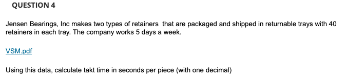 Jensen Bearings, Inc makes two types of retainers | Chegg.com