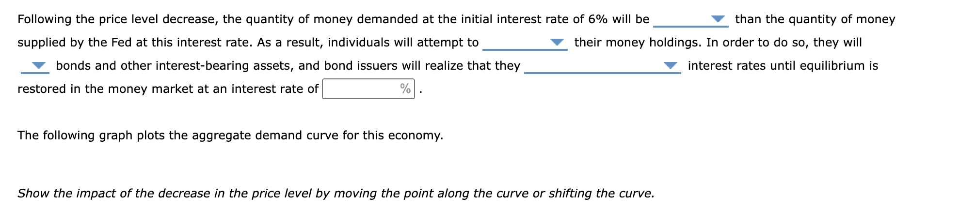Solved Suppose the money market for some hypothetical | Chegg.com