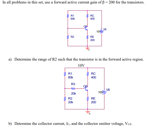 Solved In All Problems Bjt Problems You May Assume That