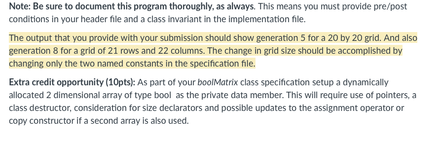 Solved Project 3: Game of Life Program [60 points] Phase 1: | Chegg.com