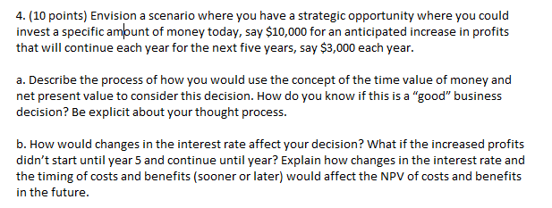 Solved 4. (10 points) Envision a scenario where you have a | Chegg.com