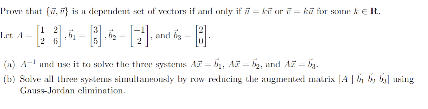 Solved Linear algebra. Thank you so much for the help. If | Chegg.com