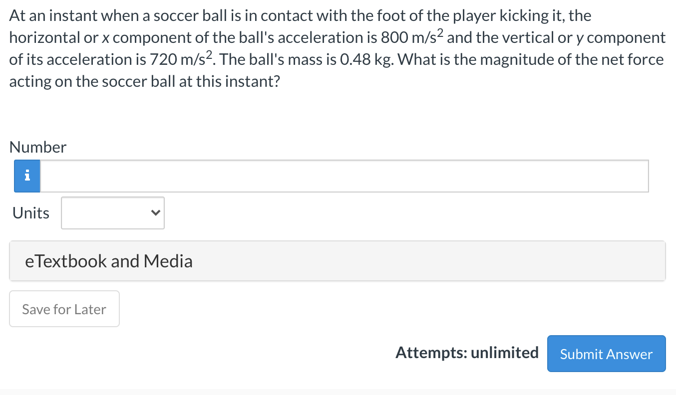 Solved At an instant when a soccer ball is in contact with | Chegg.com