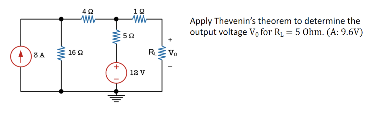 Solved Apply Thevenin’s theorem to determine theoutput | Chegg.com Solved Apply Thevenin’s theorem to determine theoutput | Chegg.com