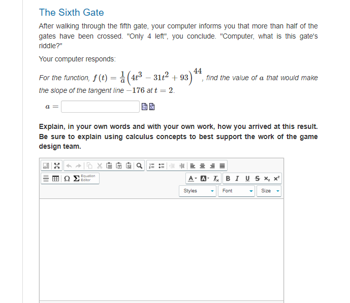 Solved The Sixth Gate After walking through the fifth gate, | Chegg.com