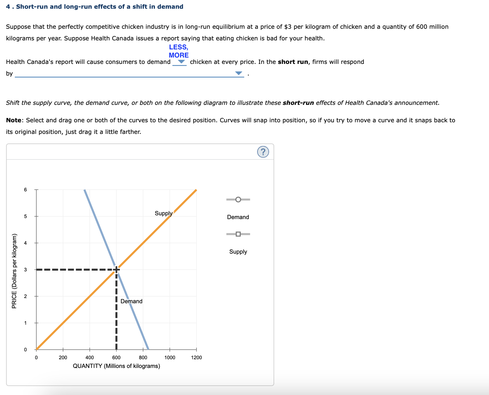 Solved 4 Short Run And Long Run Effects Of A Shift In