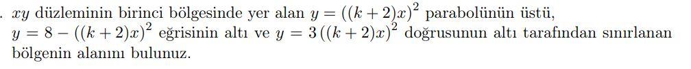 Solved The top of the parabola y = ((k + 2)x) 2 in the first | Chegg.com