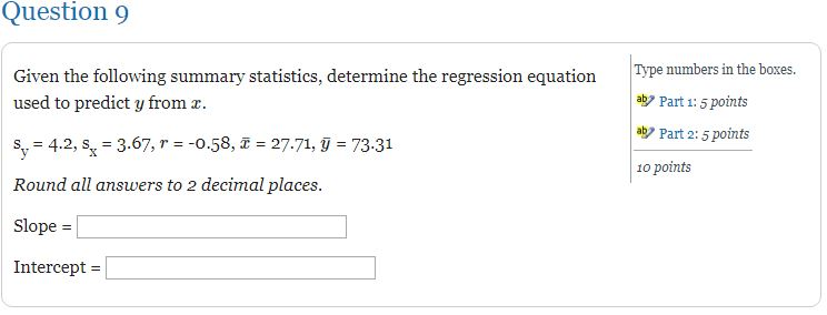 Solved Question 7 Consider the following table summarizing | Chegg.com