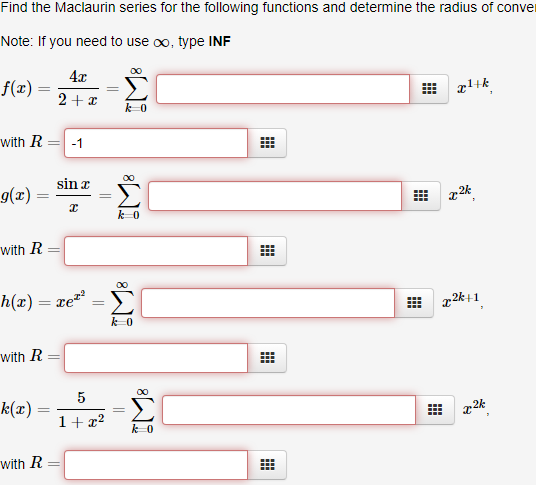 Solved 12. ﻿Find the Maclaurin series for the following | Chegg.com
