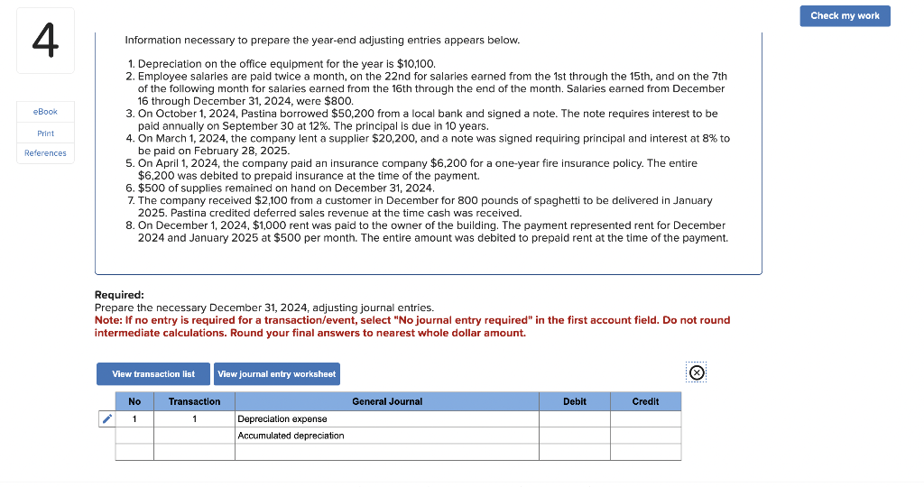 Solved Required information [The following information | Chegg.com