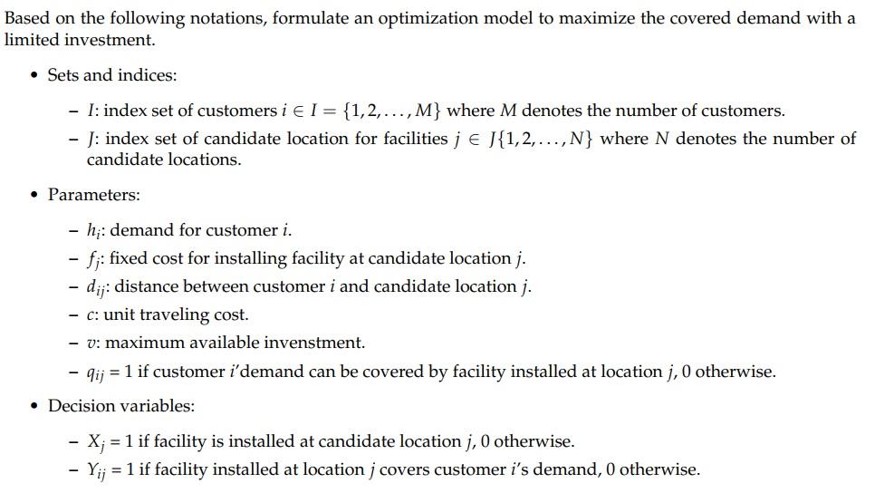 Solved Based on the following notations, formulate an | Chegg.com