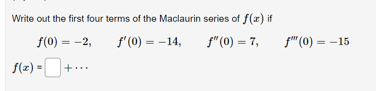 Solved (1 point) Consider the function arctan(2/11). Write a | Chegg.com
