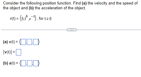 Solved Consider the following position function. Find (a) | Chegg.com
